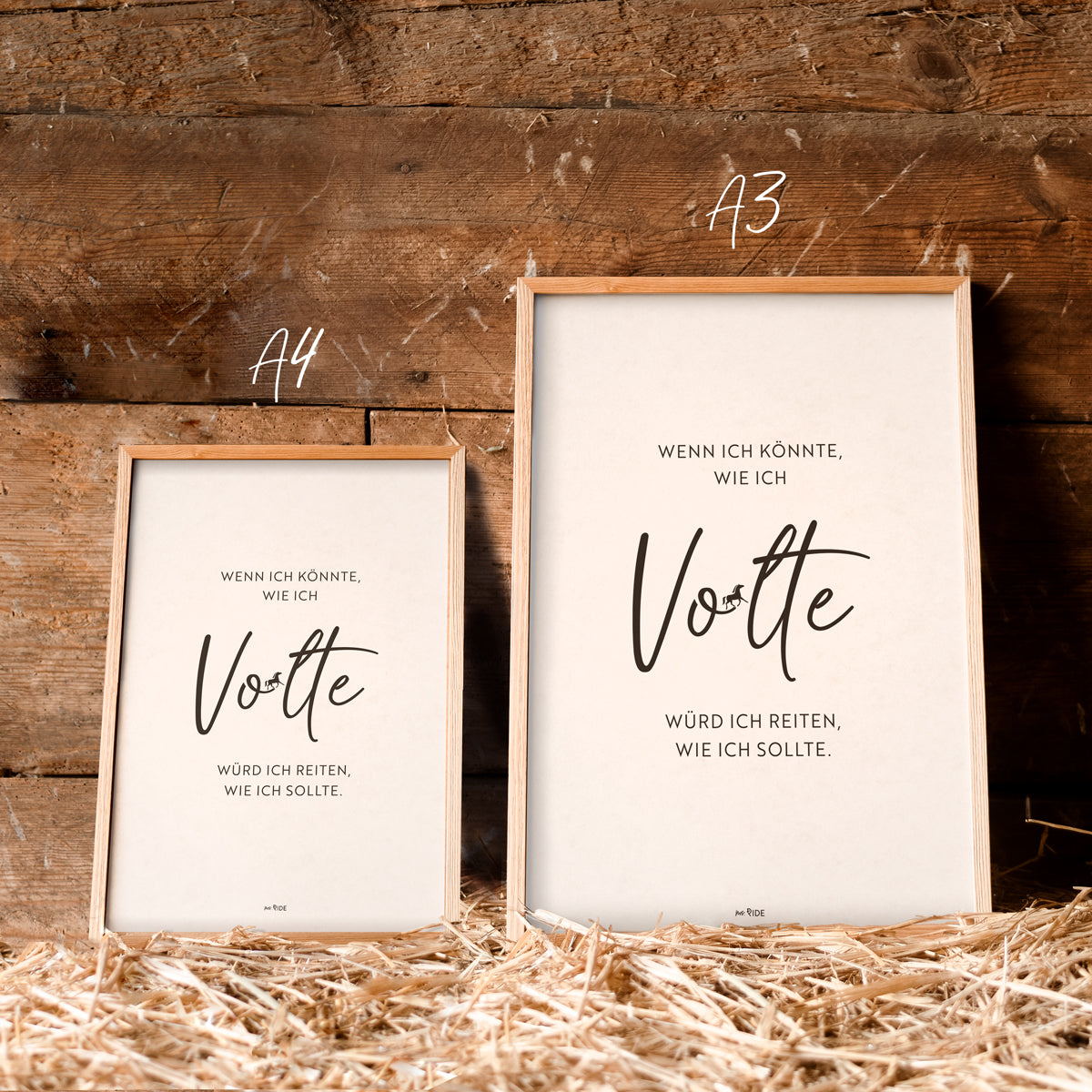 Poster "Wenn ich könnte, wie ich Volte" – mrs. RIDE